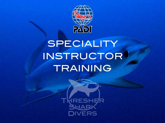 PADI Speciality Instructor Training - Thresher